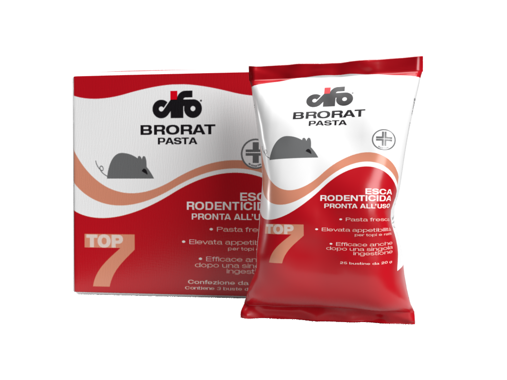 Brorat pasta TOP 7: Esca rodenticida pronta all'uso - Cifo