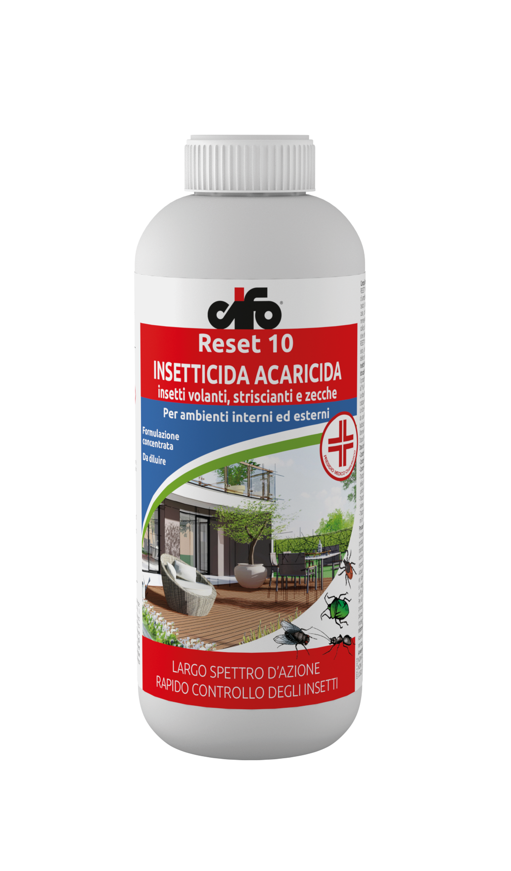 Reset 10: Insetticida acaricida concentrato contro insetti volanti e ...