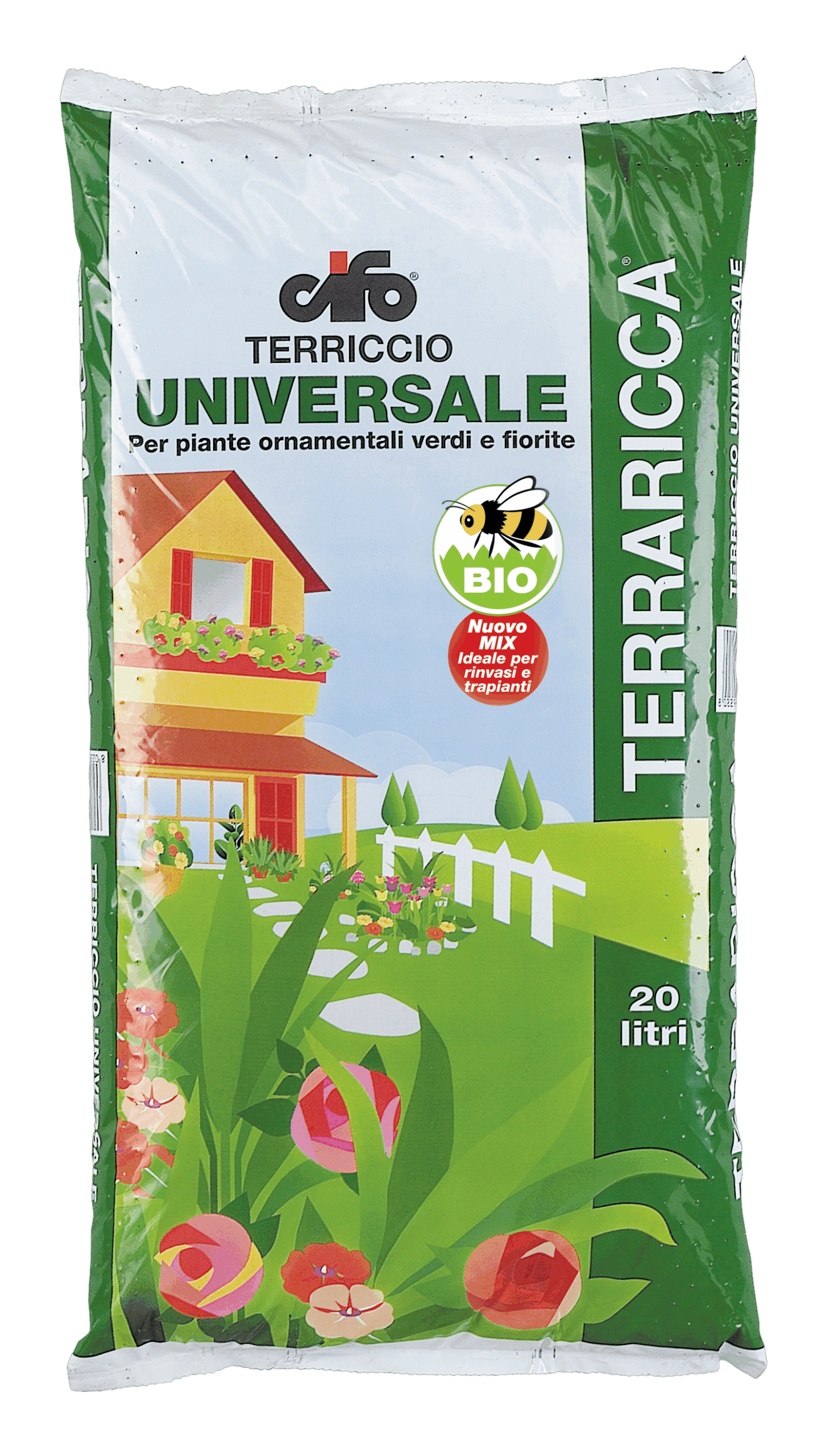 Terraricca: Terriccio universale per piante ornamentali verdi e fiorite ...